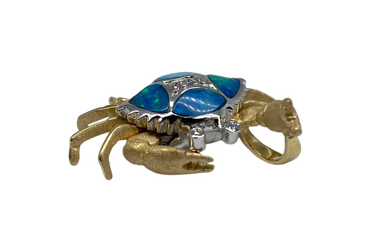 Denny Wong Opal & Diamond "Dancing" Crab Pendant – G&H Jewelers ...